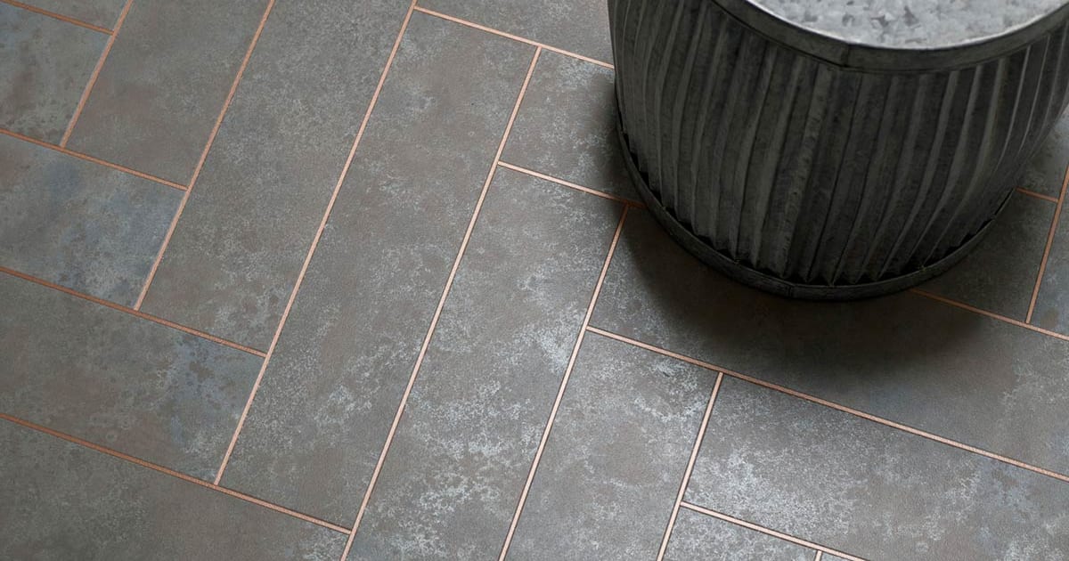 Grey Burnished Metal AR0ARH13 | Commercial LVT Flooring from the Amtico ...