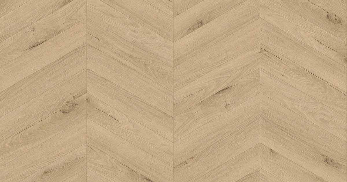 Brambly Oak in Chevron | LVT Design flooring by Amtico
