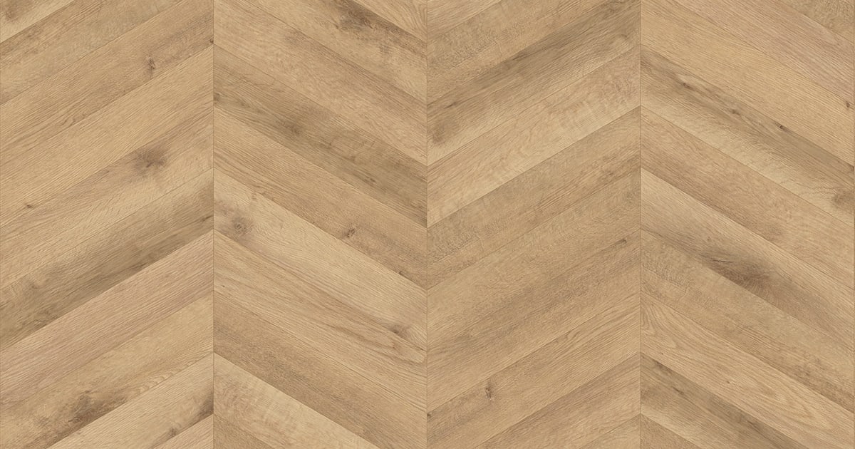 Skara Oak in Chevron | LVT Design flooring by Amtico