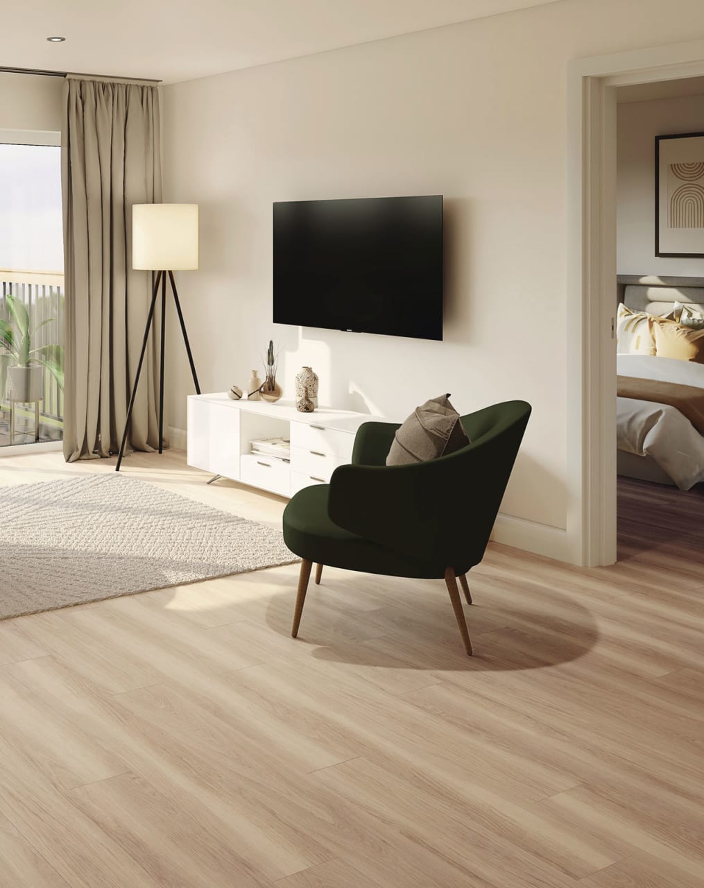 Hushed Oak SB5W3084 | Click vinyl flooring from Amtico