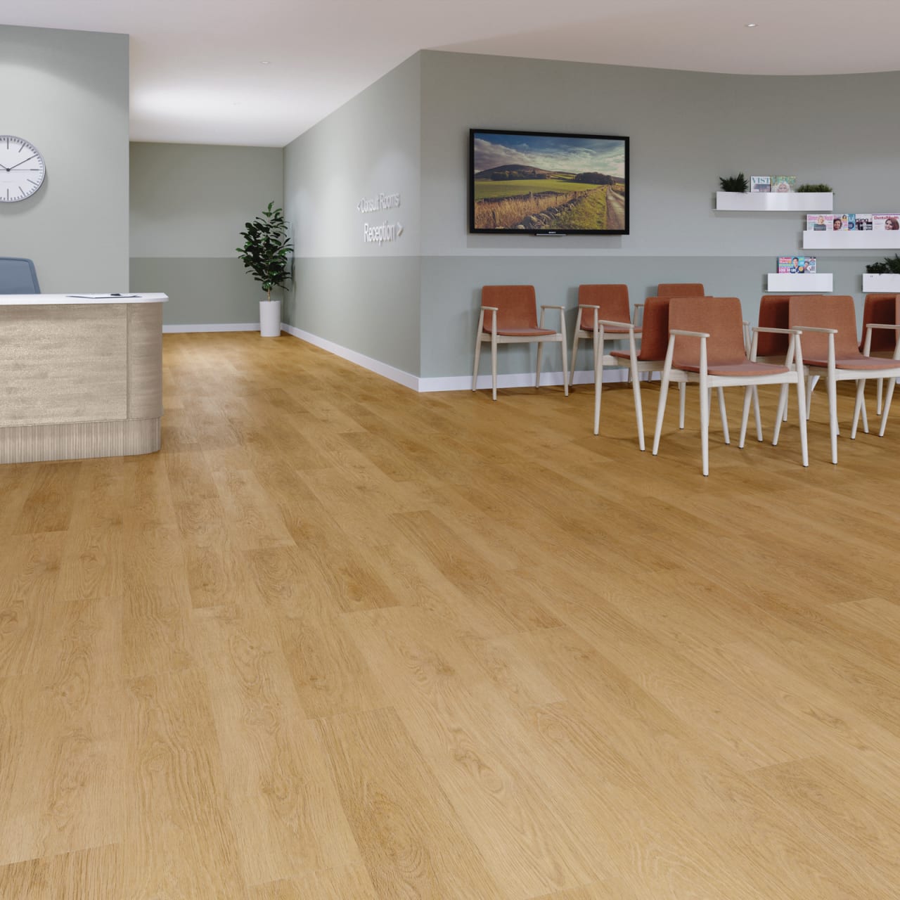 Amber Oak | Amtico Commercial LVT Flooring