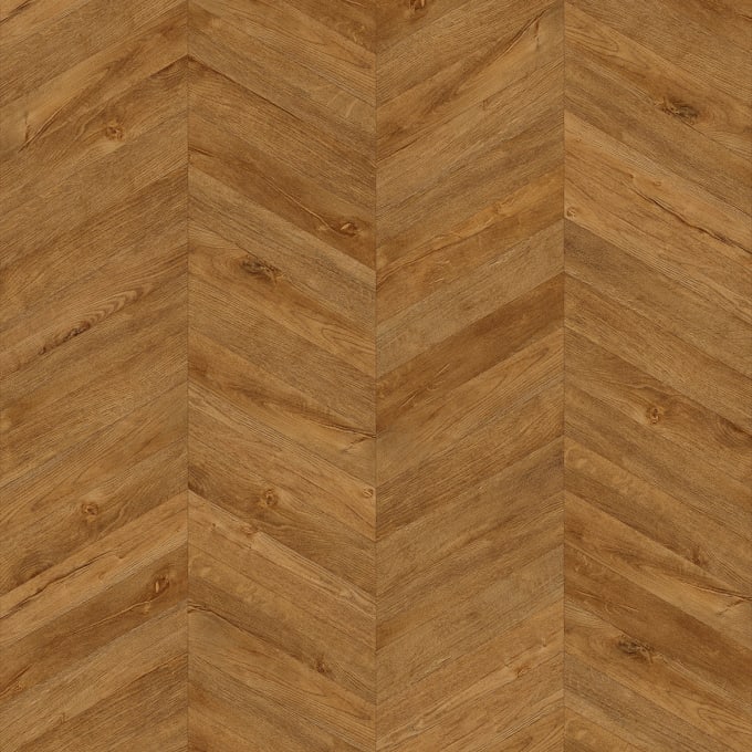 Carved Oak in Chevron | LVT Design flooring by Amtico